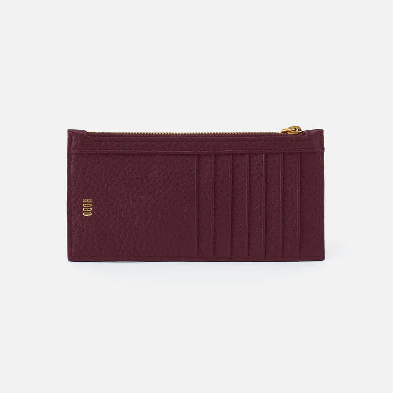 Hobo Carte Credit Card Case - Mulberry Glaze in Pebbled Leather ...