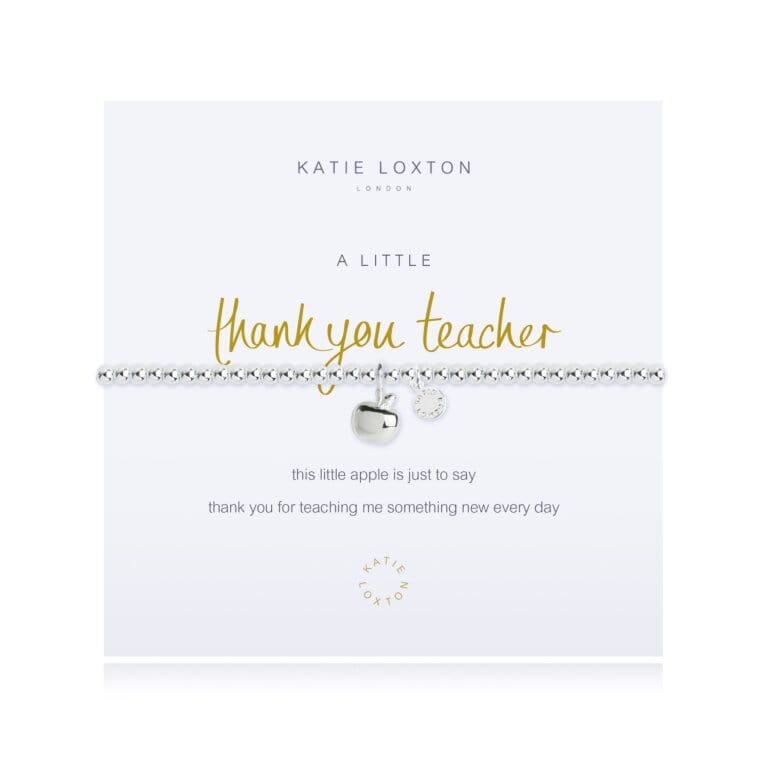 Katie Loxton A Little 'Thank You Teacher' Stretch Bracelet – Carolina Girls
