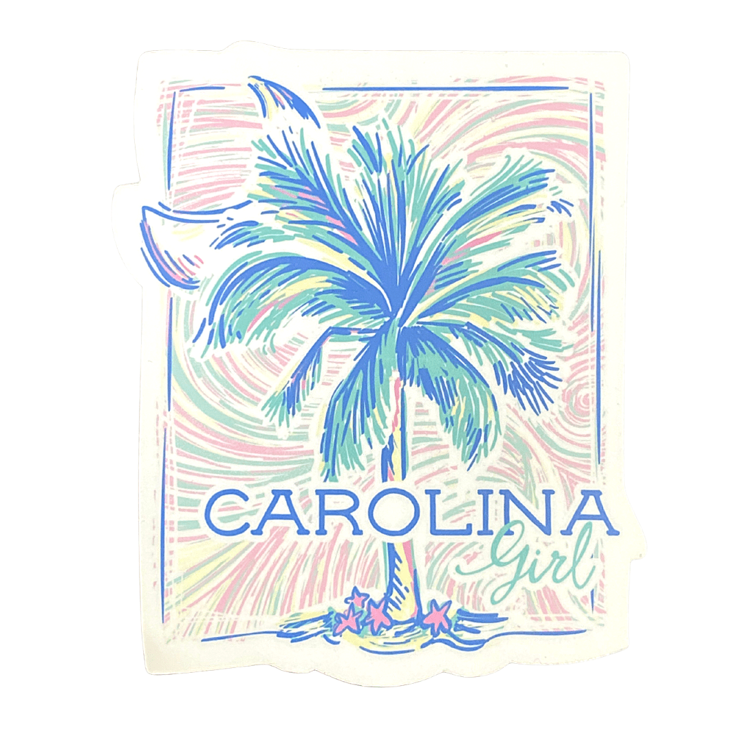 Carolina Girl Palm Tree Sticker – Carolina Girls