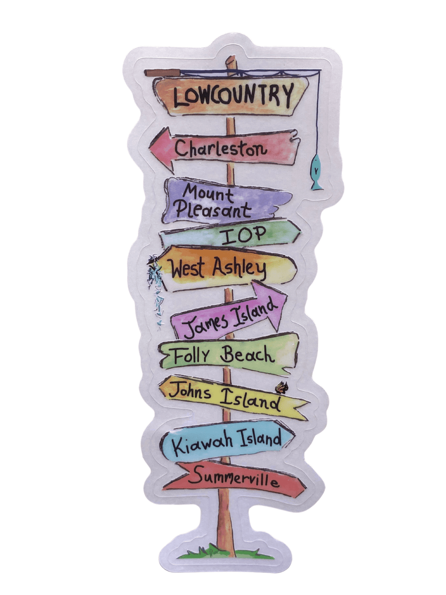 Lowcountry Cities Sticker – Carolina Girls