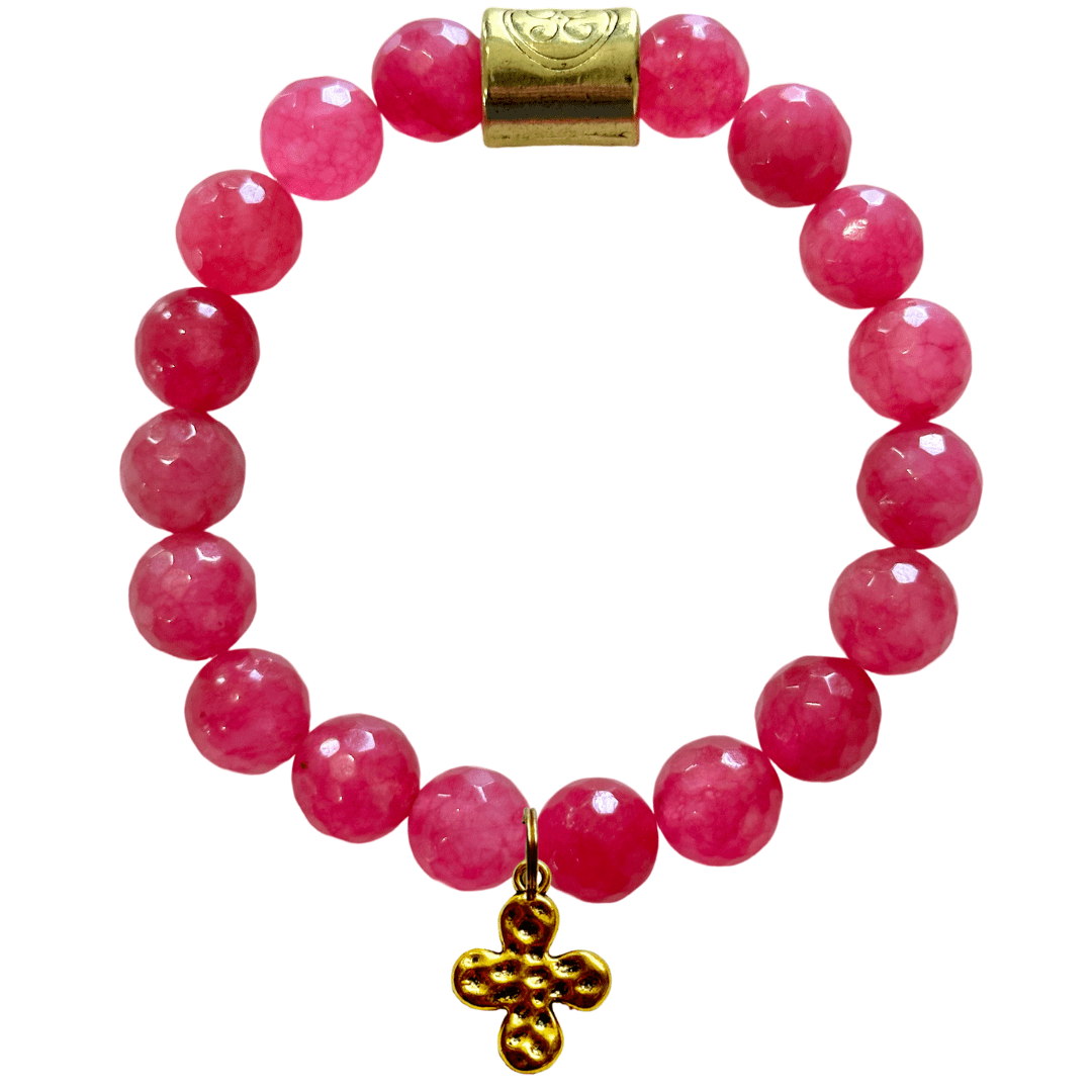Grace Elliott Cross Appreciation Bracelet - Pink – Carolina Girls