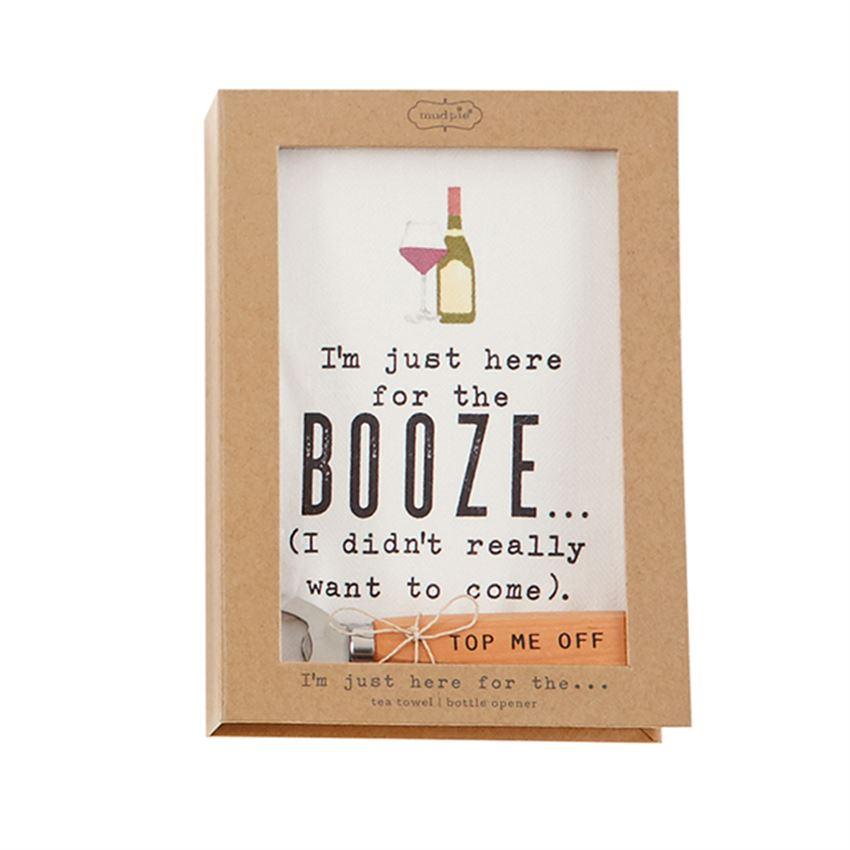 Mud Pie Tea Towel Set - Booze – Carolina Girls