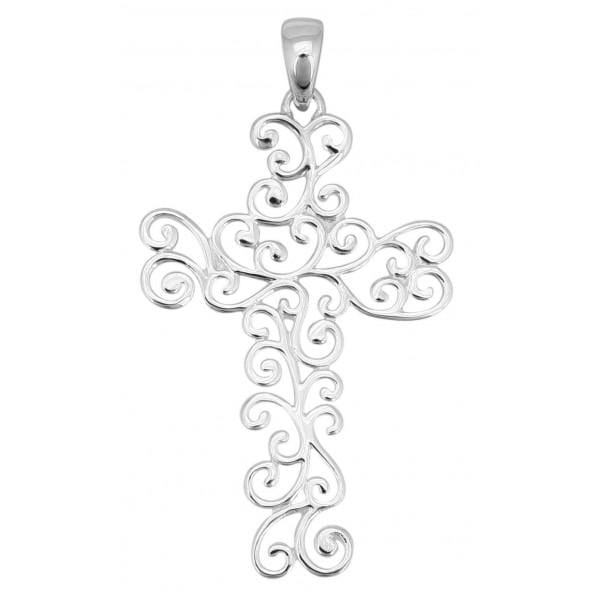 Southern Gates Small Swirl Cross Pendant – Carolina Girls