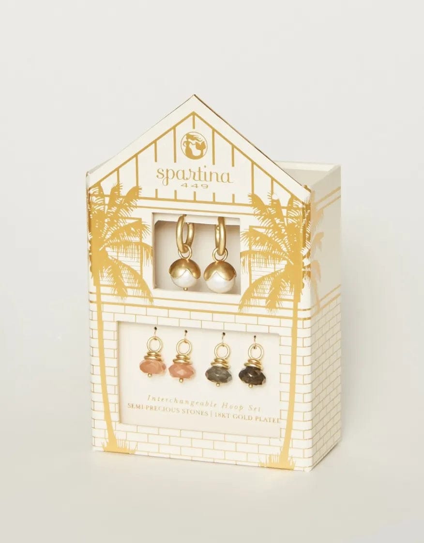 Spartina 449 - Bauble Store Hoop Gift Set Pearl – Carolina Girls