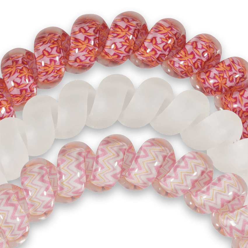 Teleties Hair Ties - Punchy Large 3-pack – Carolina Girls