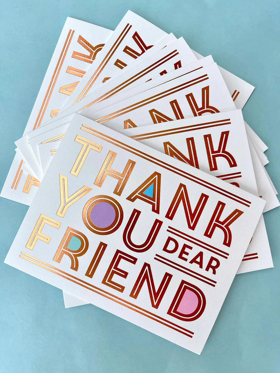 Thank You Dear Friend Greeting Card – Carolina Girls